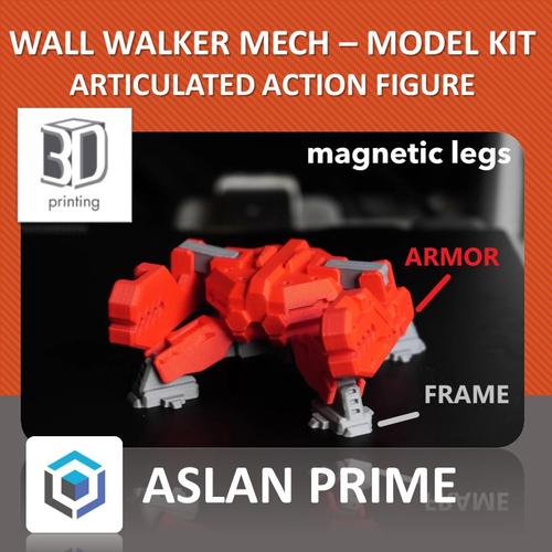 Jual WALL WALKER MECH MECHA TANK MODEL KIT POSEABLE JOINTED ACTION ...