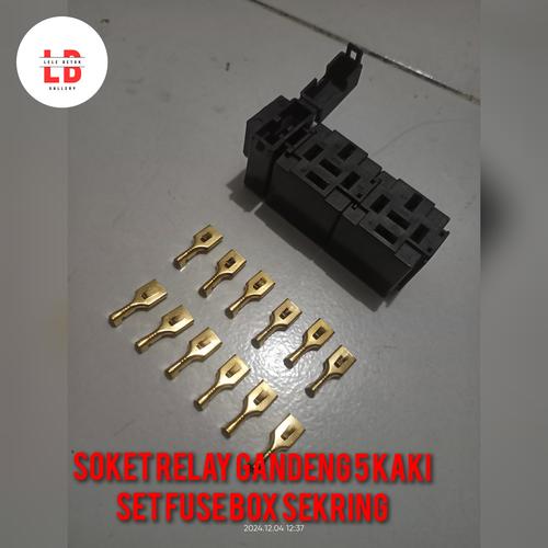 Jual SOKET / SOCKET RELAY GANDENG / RUMAH RILEY / FUSE BOX DX SET SKUN ...