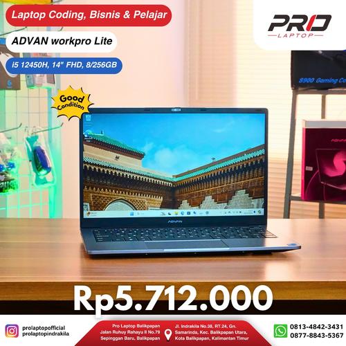 Jual Advan Workpro Lite i5 12450H 8/256 14" FHD - +TANPA BUNDLE - Kota ...
