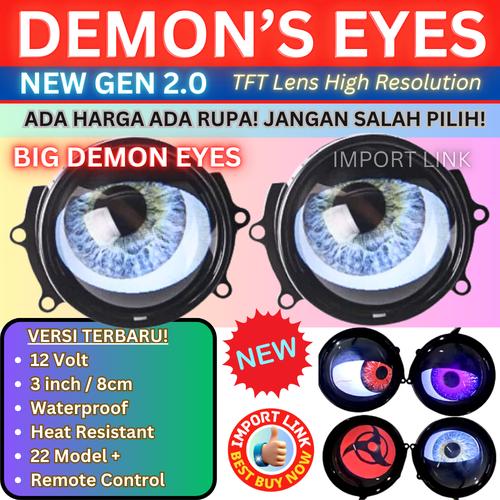Jual Lampu Biled Demon Eyes Angel Eye mata setan Devil LED RGB Car ...