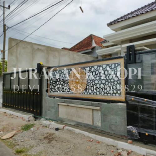 Jual Pintu pagar kombinasi besi motif laser cutting Custom - Kota ...