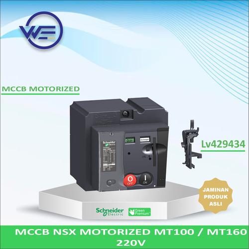 Jual MCCB NSX Motorized MT100 MT160 -LV429434 220v Schneider motor ...