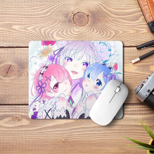 Jual MOUSE PAD ANIME RAM REM EMILIA REZERO / MOUSEPAD ANIME RAM REM ...