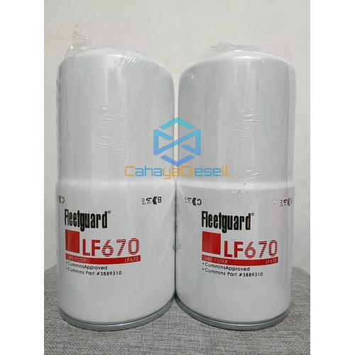 Jual Oil Filter Fleetguard LF670 / LF 670 / Cummins 3889310 - Jakarta ...