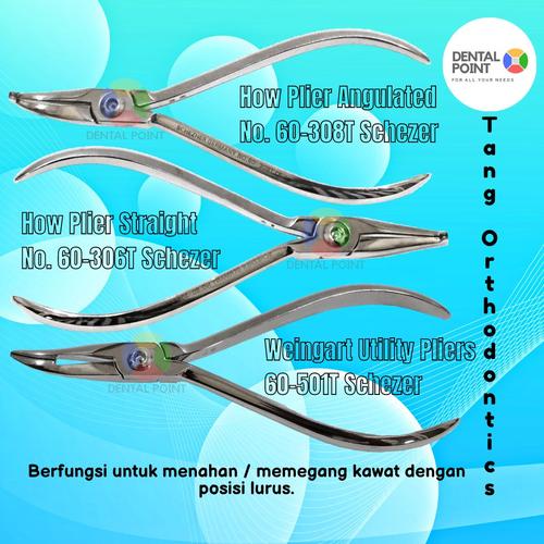 Jual Tang Ortho How Plier Lurus/Bengkok/Weingart Tweed Arch Plier ...