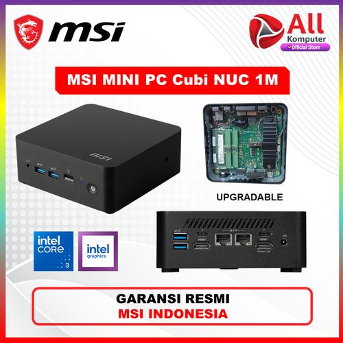 Promo MSI Mini PC Cubi NUC 1M Intel Core 3 100U 16Gb 512Gb Windows 11 ...