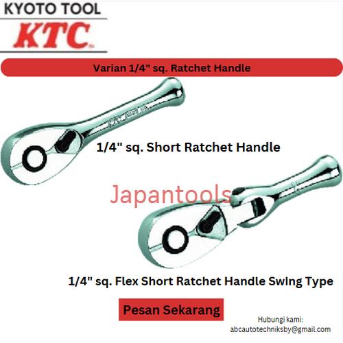 Jual KTC Varian 3/8" sq. Compact Short & Flex Short Ratchet Handle ...