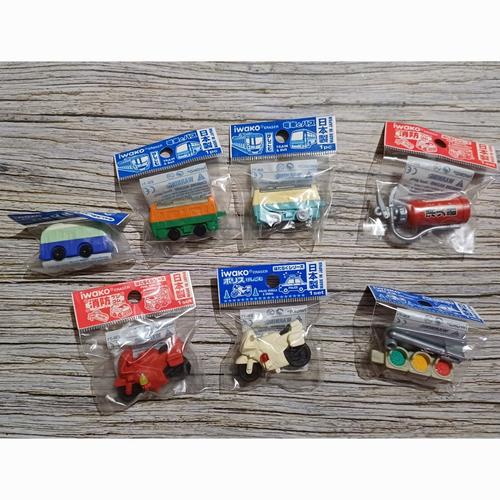 Jual Iwako Eraser Train.Bus.Motor.Fire Extinguisher.Traffic Light ...