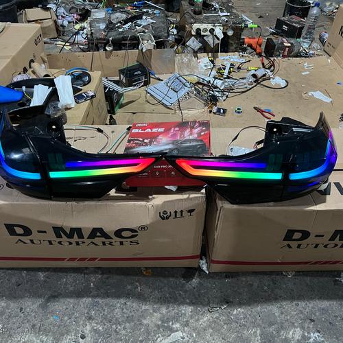 Jual Stoplamp All New Rush Terios model Lambo Full RGB Matrix padlepop ...