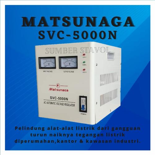 Jual stabilizer stavolt matsunaga 5000N - 5000 VA - 5000 watt stavol ...