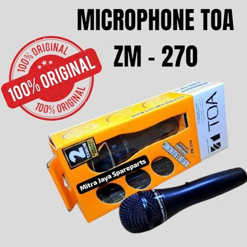 Jual MIC MICROPHONE TOA ZM -270 ORIGINAL TOA MIC DYNAMIC KUALITAS ...
