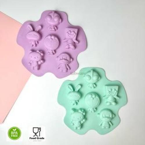 Promo Cetakan Kue / Puding / Jelly / Agar Agar Silikon Kartun Cartoon ...