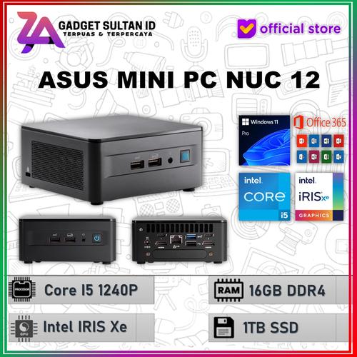 Promo ASUS MINI PC NUC 12 PRO i5 1240P 16GB 1TB SSD Win 11 PRO +OFFICE ...
