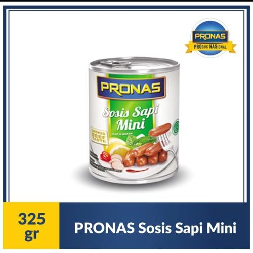 Jual PRONAS Sosis Sapi Mini 325 g Smoked Beef Taste (kemasan kaleng EOE ...
