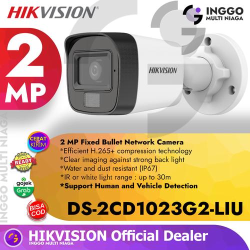 Jual DS-2CD1023G0-IUF - HIKVISION IP CAMERA CCTV NETWORK 2MP AUDIO MICRO SD - 2CD1023G2-LIUF ...