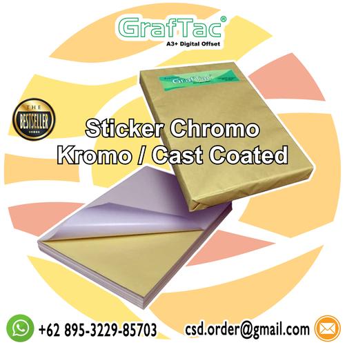 Jual Graftac Stiker Label Kromo Bontak Sticker Cast Coated A3+ RePack ...