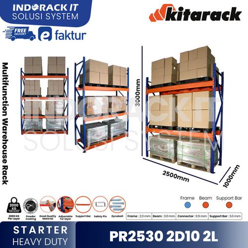 Jual KITARACK Rak Palet 2 TON Pallet Rak Gudang Palet Besi Panjang 2.5M ...