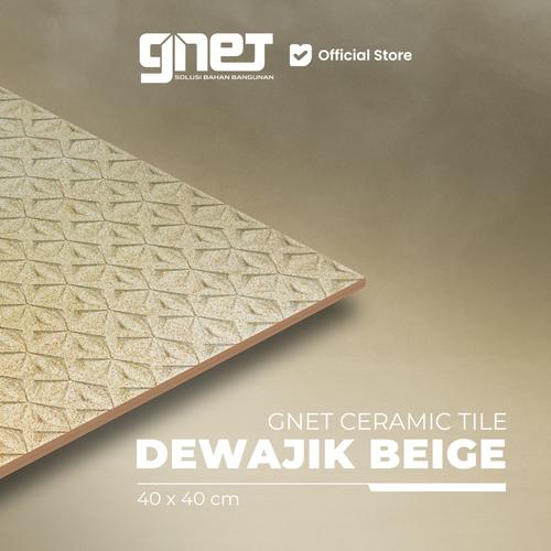 Jual GNET Ceramic Dewajik Beige 40X40 | Keramik Lantai Rustic - Kota ...