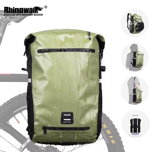 Jual TAS RAK BELAKANG SEPEDA RHINOWALK 22L GREEN BIKE PANNIER REAR RACK ...
