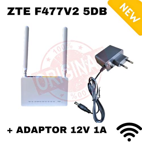 Jual ROUTER ZTE F477 V2 5DB PLUS ADAPTOR NEW MULUS - Kab. Bekasi - BJK ...