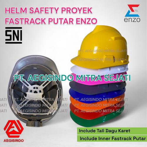 Jual Helm Safety Proyek ENZO Fastrack Model Putar - Merah - Kab. Bekasi ...