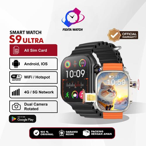 Jual S9 ULTRA Smartwatch 4G 5G ANDROID Dual Camera | RAM 2/32 GB | SIM CARD - Jakarta Barat ...