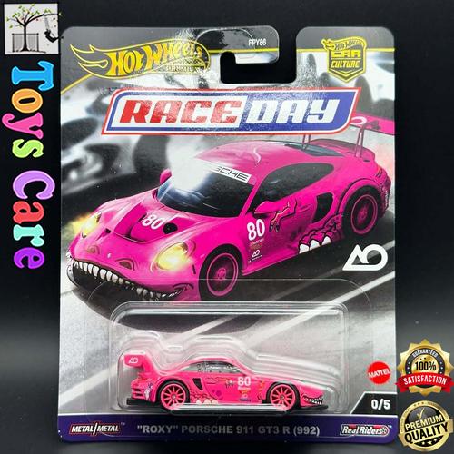 Promo Hot Wheels Premium Race Day Chase ROXY Porsche 911 GT3 R 992 Pink - Kota Tasikmalaya ...
