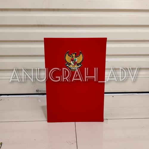 Jual map beludru map sekolah map kantor map upacara logo garuda ...