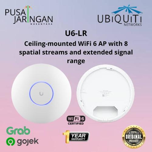 Jual UBIQUITI U6-LR Access Point WiFi 6 Long-Range Unifi 6-LR - U6-LR ...