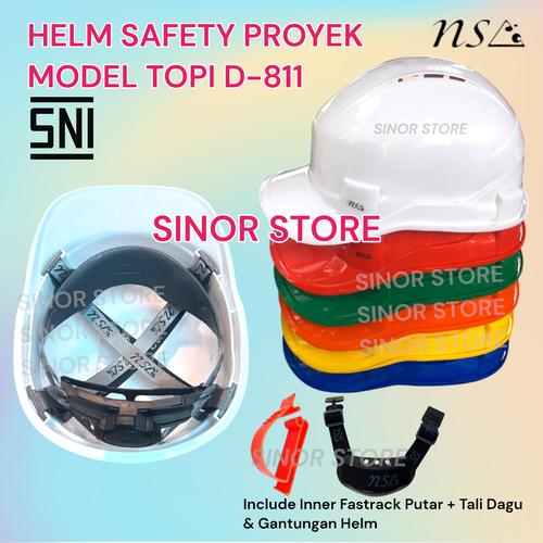 Jual Helm Safety Proyek NSA Fastrack Model TOPI SNI Vented D-811 - Kab ...