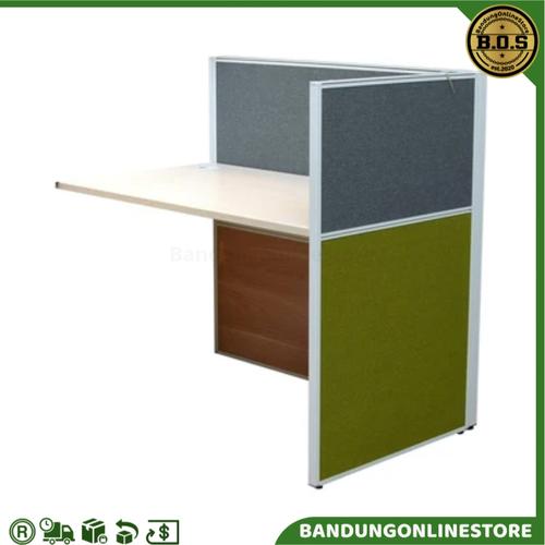 Jual Meja Kantor Partisi Ekstensi 1 Seat Iron Wood Sunon Meja Kerja ...