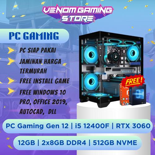 Jual PC Gaming Gen12 | i5 12400F | RTX 3060 12GB | 16GB DDR4 | NVME ...