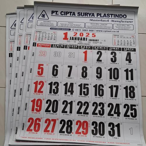 Jual OPEN ORDER KALENDER JUMBO SI KK 05 50x64 PLUS SABLON 1 WARNA KLEP ...