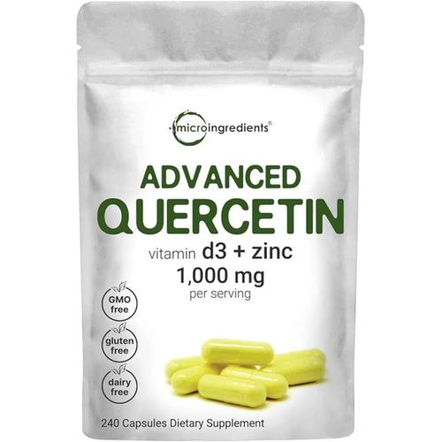 Promo Microingredients Advanced Quercetin Vitamin D3 5000IU + Zinc 50mg ...