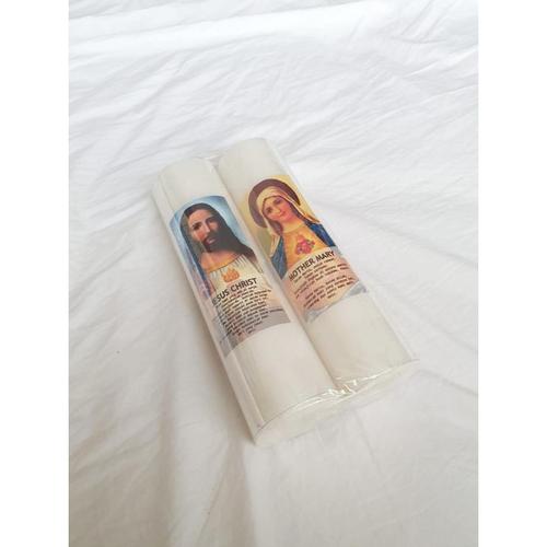 Jual Lilin Doa Katolik Gambar Bunda Maria Dan Tuhan Yesus 1 Pasang 5X20 Cm - Jakarta Pusat ...