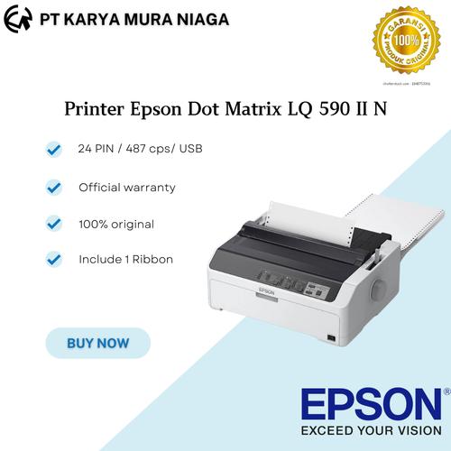 Jual Printer Epson Dot Matrix LQ 590 II N LQ590 IIN LQ-590 II N - LAN ...