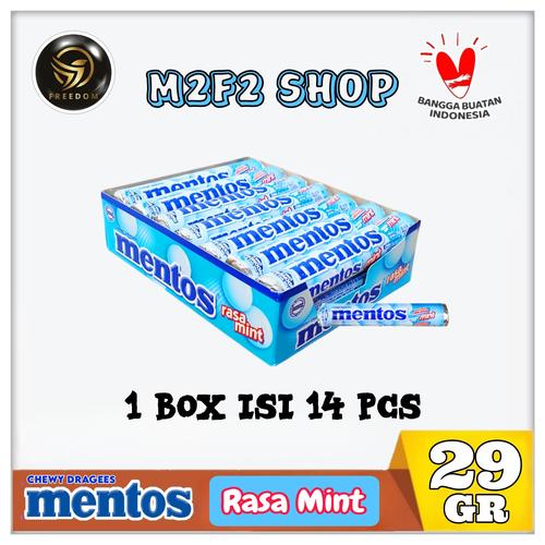 Jual Mentos MINT Chewy Dragees Candy Roll | Permen Kembang Gula Rasa ...