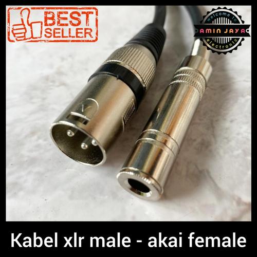 Jual Kabel sambungan mic ke mixer / kabel xlr male to akai female - 5 ...
