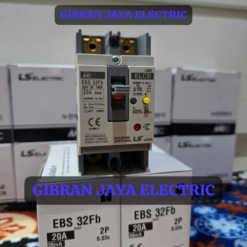 Jual ELCB LS 2P 20A 30MA / LS EBS-32FB 20A / ELCB EBS-32FB 2P 20A 30MA ORIGINAL LS ELECTRIC MADE ...
