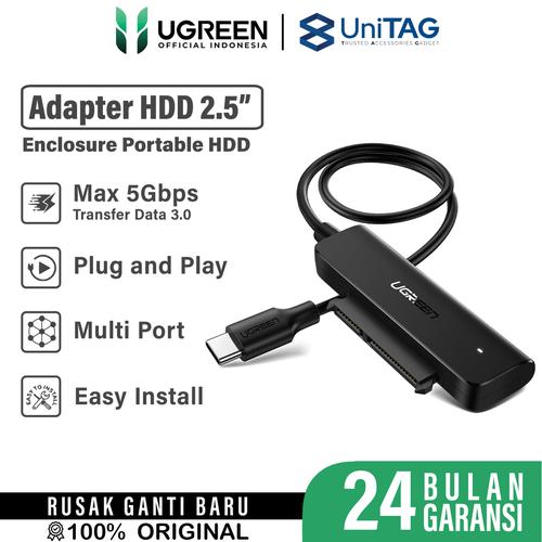 Promo UGREEN Enclosure Kabel Adapter SATA 2.5 Inch SSD External ...