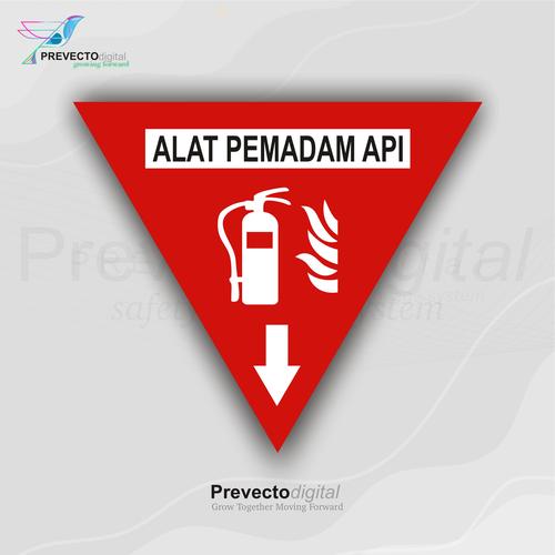 Jual Sticker Label Segitiga APAR Alat Pemadam Api Ringan Fire ...