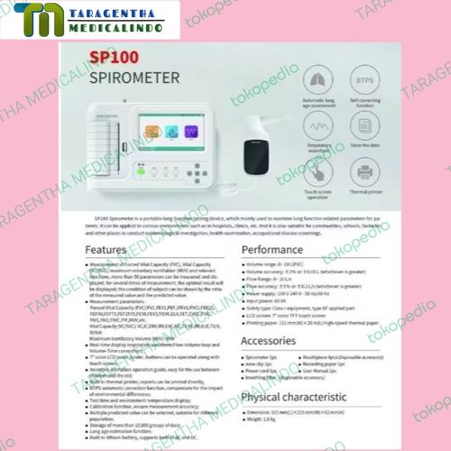 Jual spirometri contec sp 100 / Spirometer SP100 - Kota Bekasi - TARAGENTHA MEDICALINDO | Tokopedia