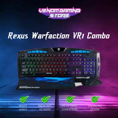 Jual Rexus Keyboard Mouse Warfaction VR1 Combo - Kab. Tangerang - Venom ...