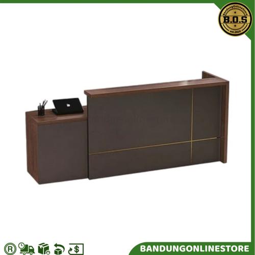 Jual Meja Resepsionis Sisi Kiri Cokelat Informa Meja Pelayanan Monthana ...
