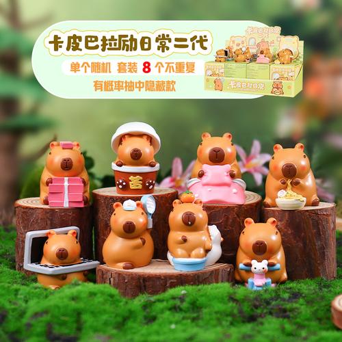 Jual CapyBara Working Blind Box / Blind Box capybara Figure - 1 pcs ...