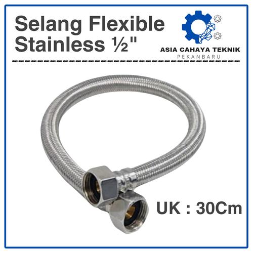 Jual Selang Fleksible Air Panas Hose Flexible Stainless Wastafel WC 30 ...
