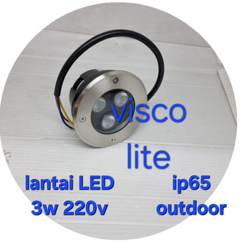 Jual lampu lantai led 3mata 3w 3watt / inground uplight led 3w 3 watt ...