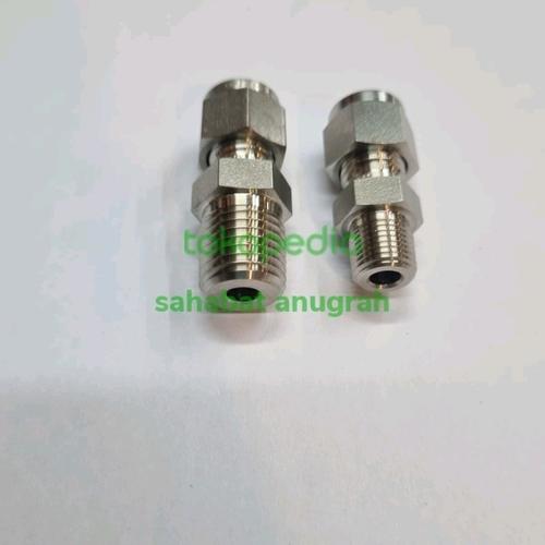 Jual Male Connector Tubing OD 8mm x 1/4" NPT Stainless 316 // Male Tube SS 316 - Jakarta Barat ...