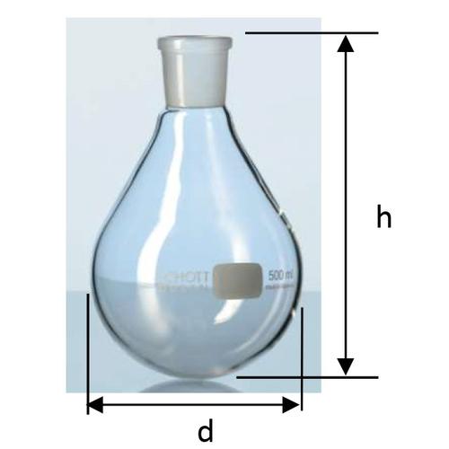 Jual Evaporating Flask. Labu Evaporasi 500ml. Duran. With standard ...