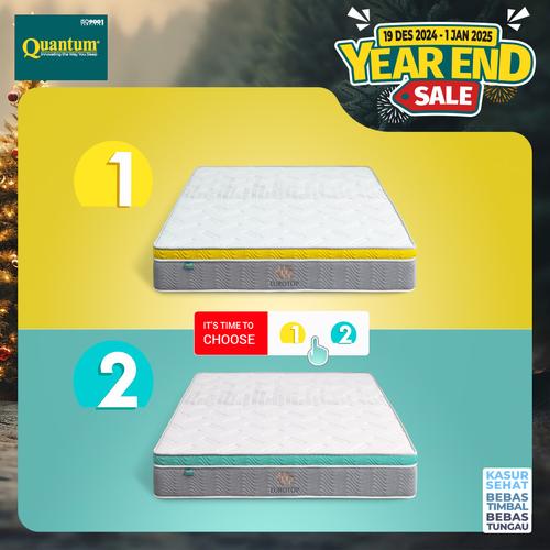 Promo Quantum Springbed Eurotop Mattress 28cm - Kasur Spring Bed ...